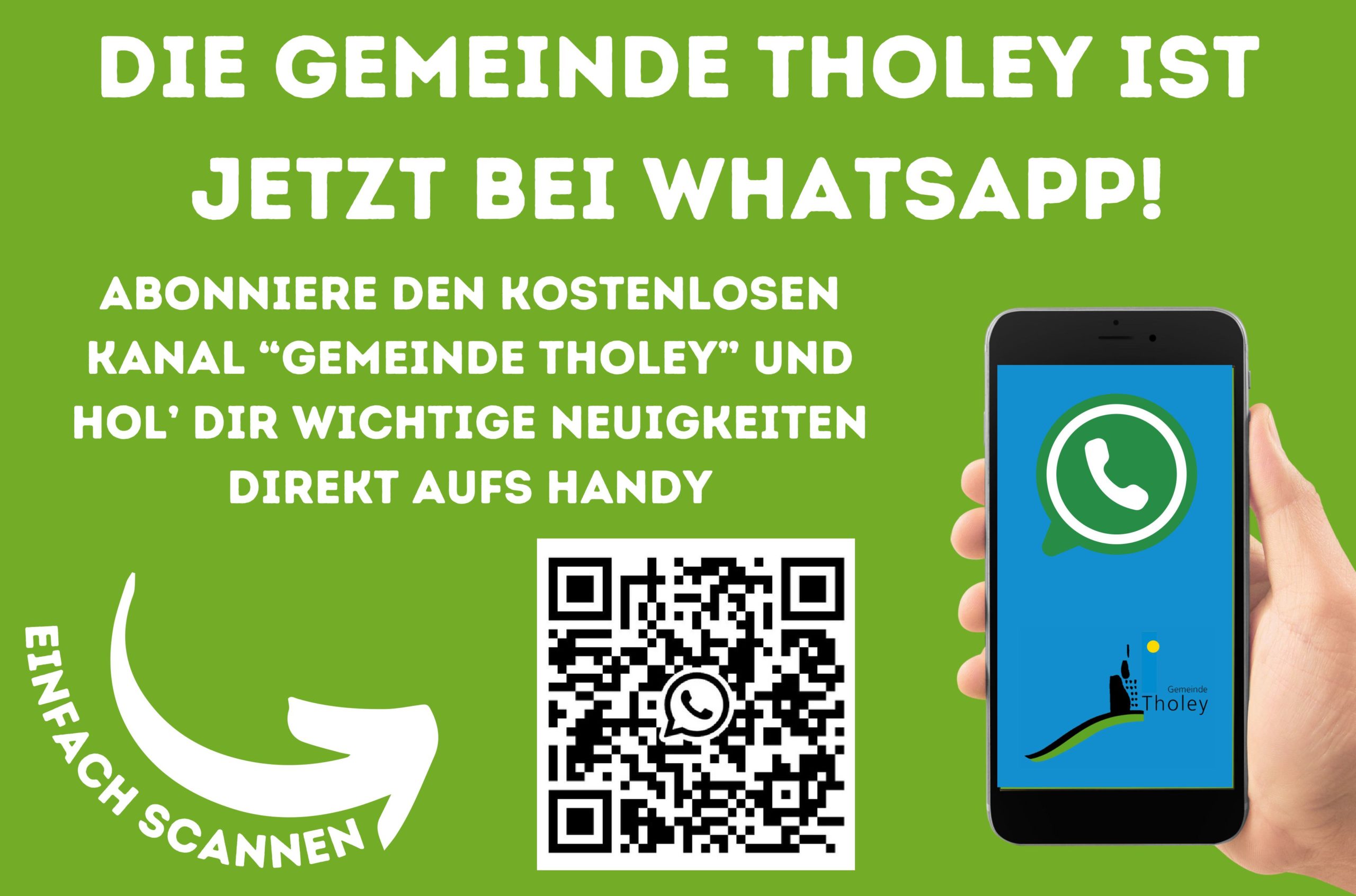 Neuer WhtasApp-Kanal der Gemeinde Tholey ist am Start – Gemeinde Tholey