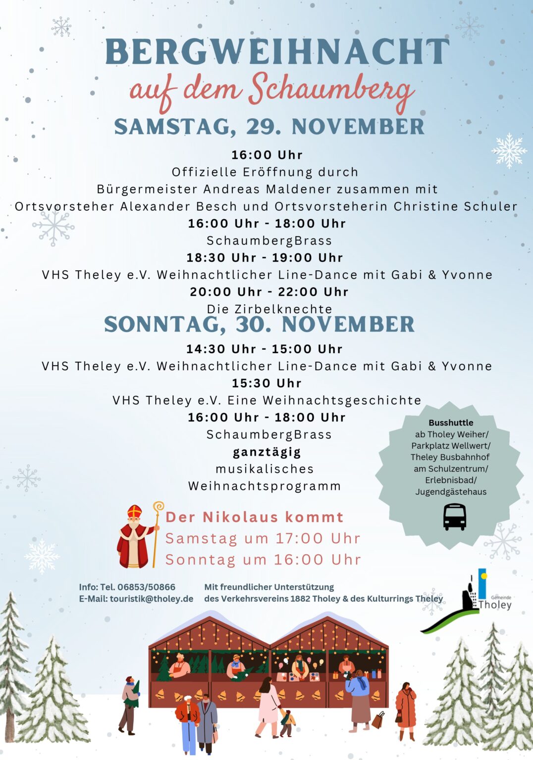 Bergweihnacht auf dem Schaumberg mit Sonderbusfahrplan (Shuttle ...